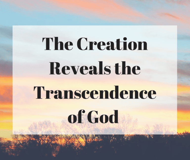 The Creation Reveals the Transcendence of God | Steve Schramm